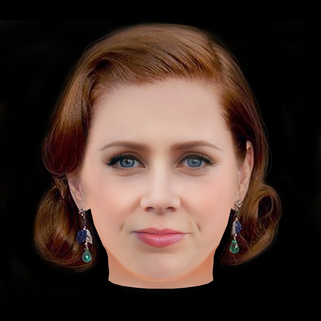 Amy Adams Head - Low Poly Head For Game - No Hair 3D - TurboSquid 2199526