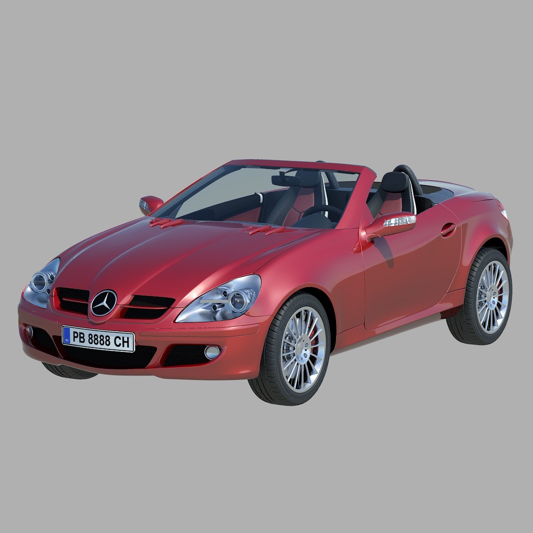 Mercedes Slk 2004 S 3d Model