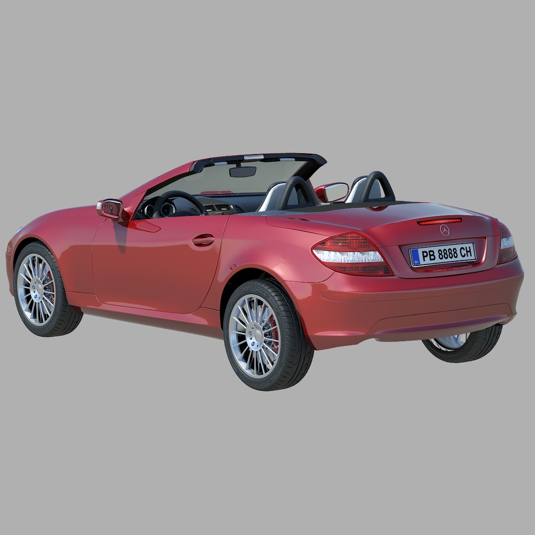 Mercedes Slk 2004 S 3d Model