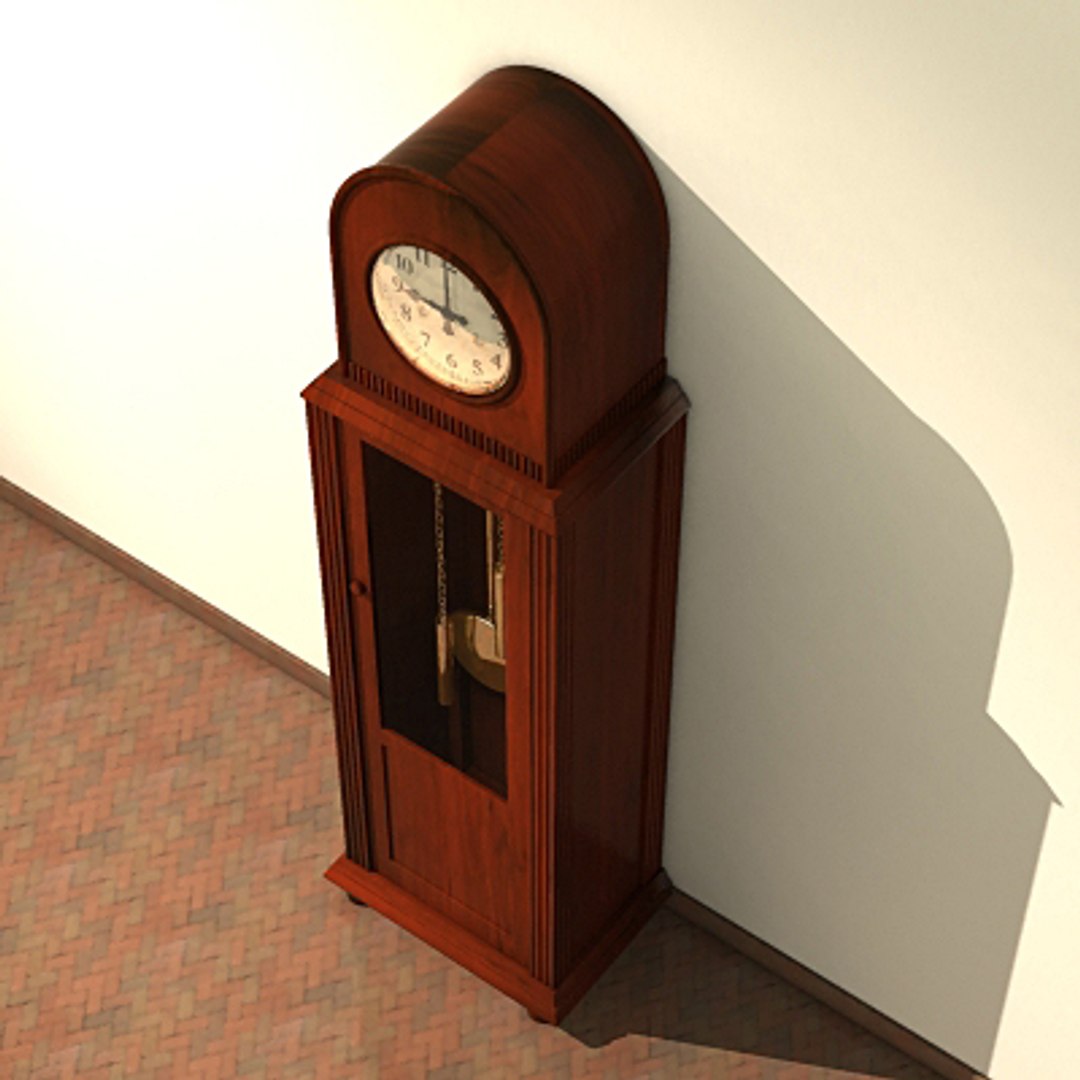 grandfather clock 3d model