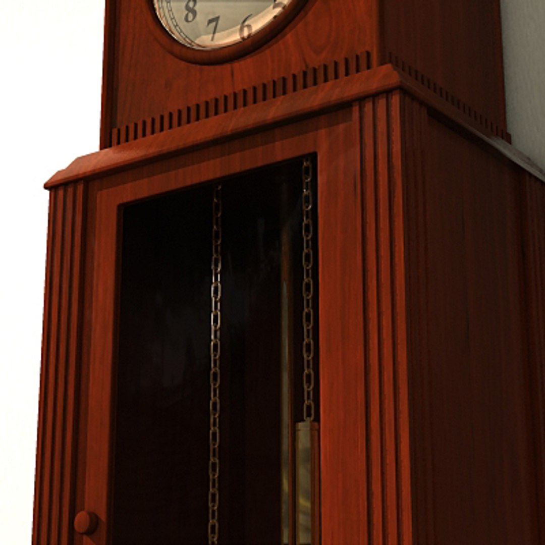 grandfather clock 3d model