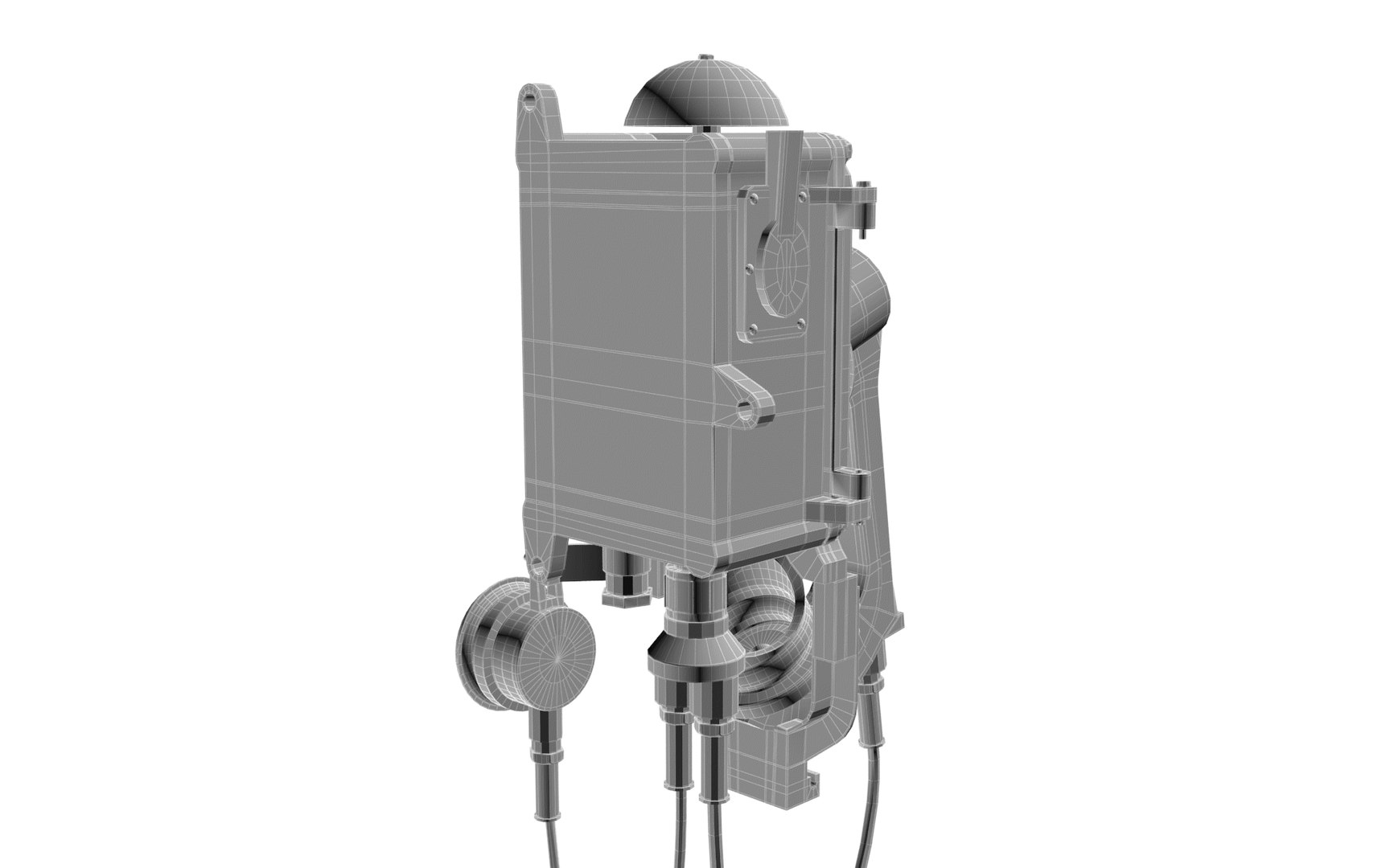 Ship Wall Telephone 3D model - TurboSquid 2107202