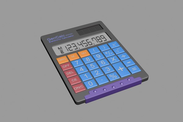 Modelo 3d Calculadora - Turbosquid 1301935