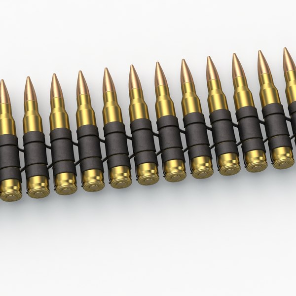 3d model ammo belt