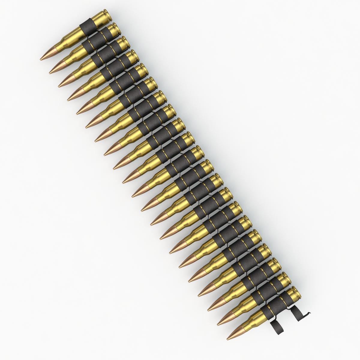 3d model ammo belt