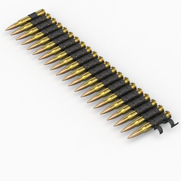3d model ammo belt