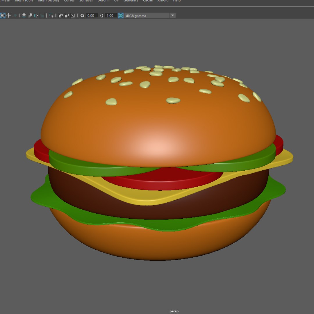 3D Model Burger - TurboSquid 1709638