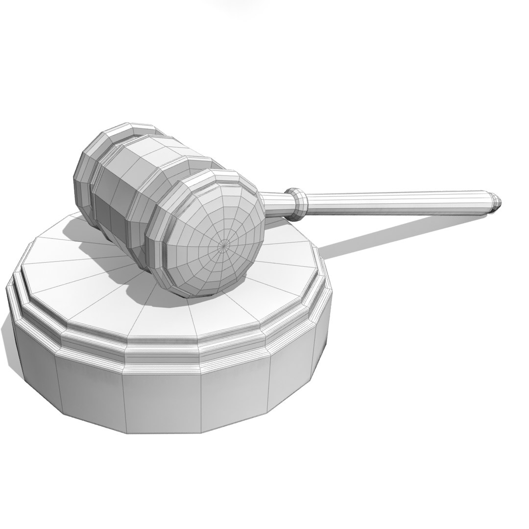 Gavel Block 3d Max