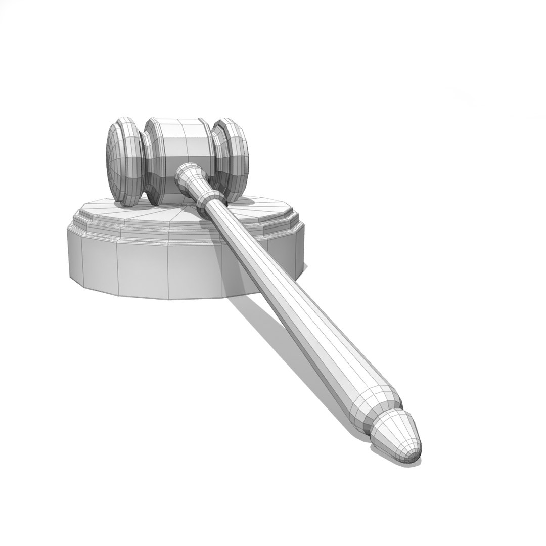 Gavel Block 3d Max