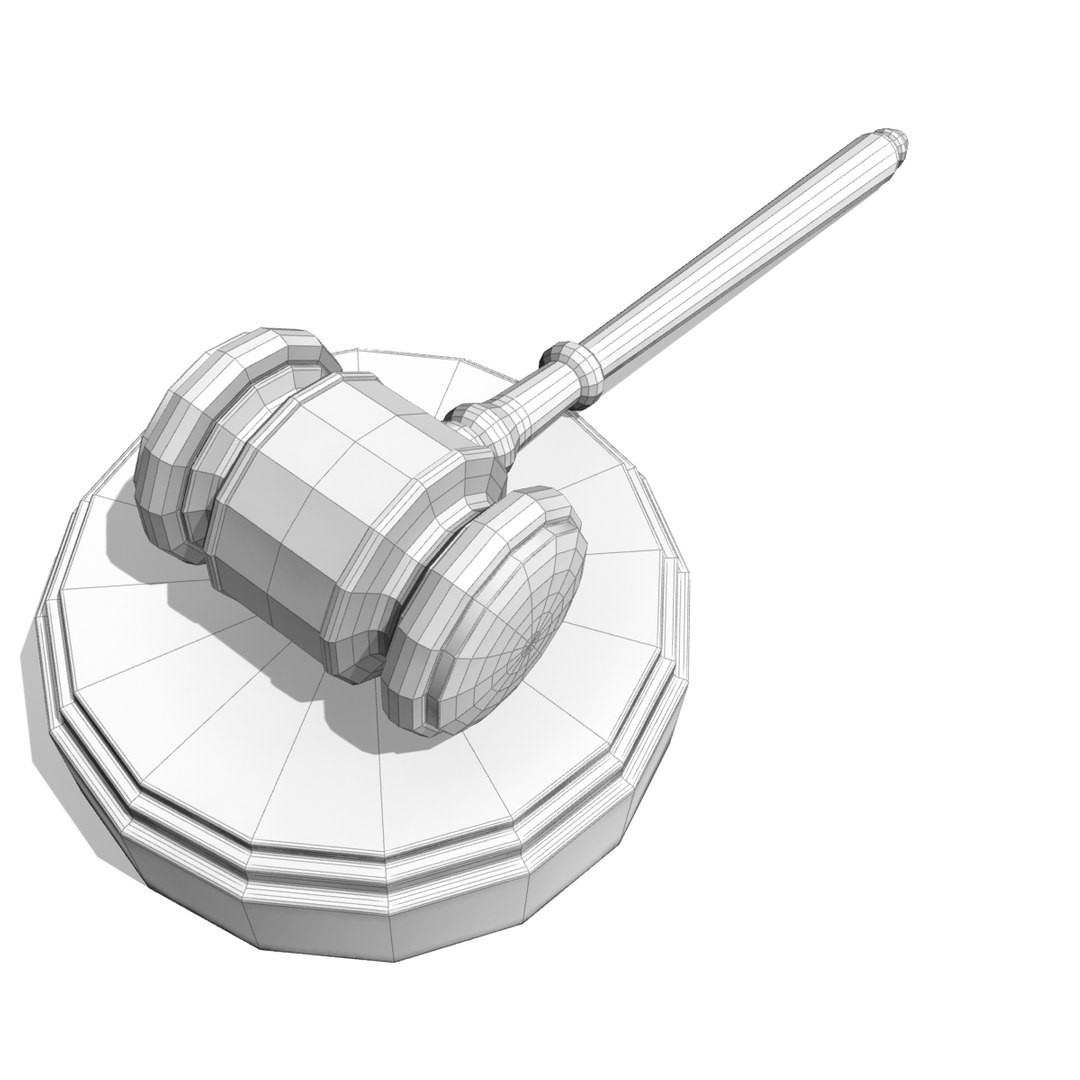 Gavel Block 3d Max