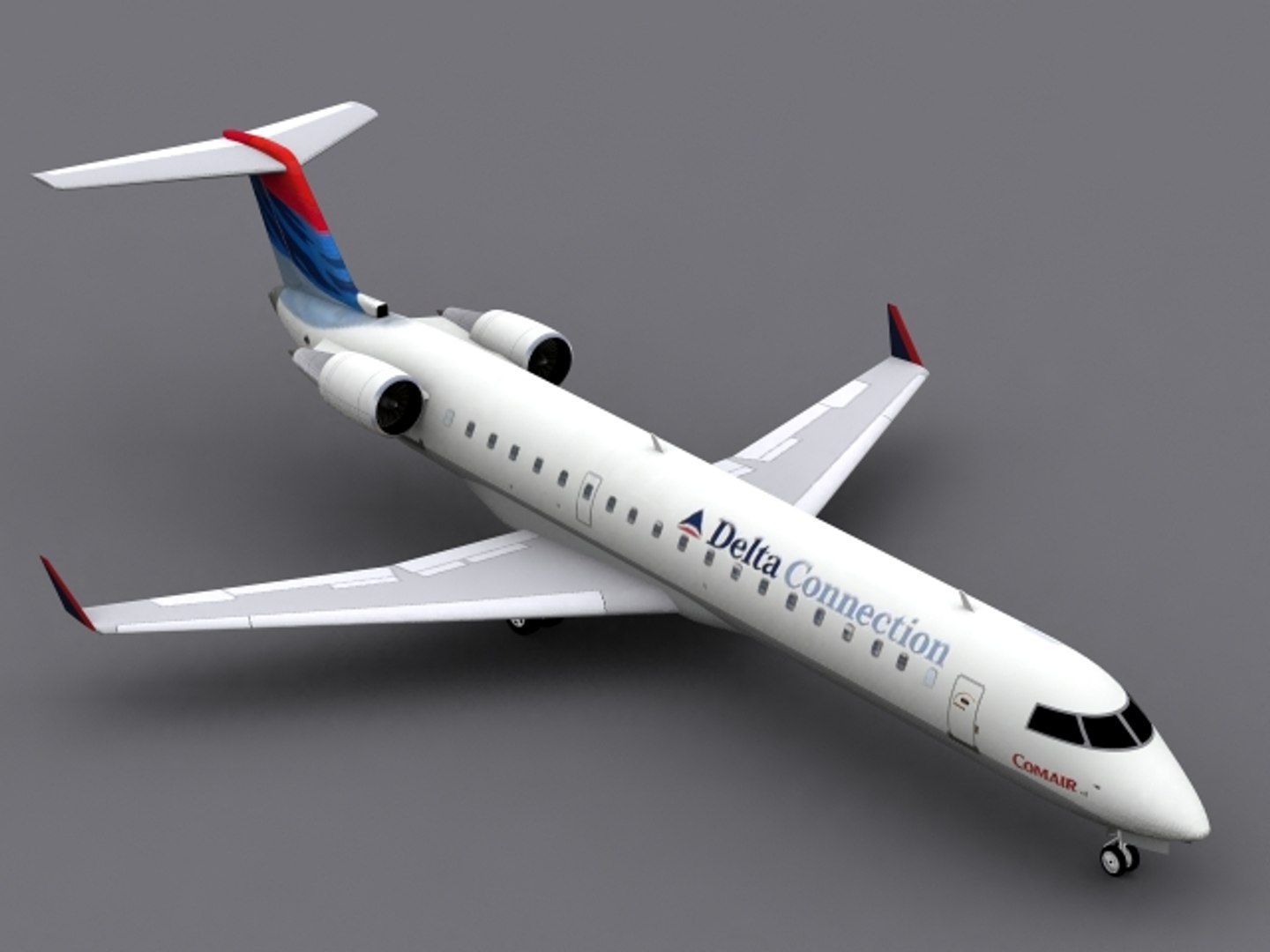 Canadair Rj-700 Delta Connection 3d Dxf