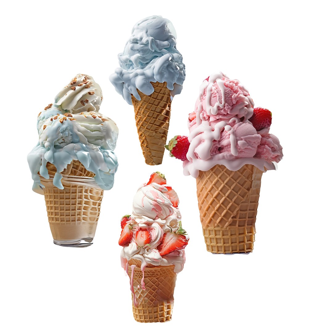 ICE-CREAM Mega Pack 16 Model - TurboSquid 2093898