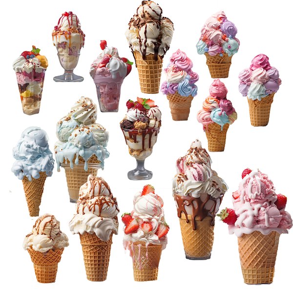 ICE CREAM Mega Pack 16 3D Modell TurboSquid 2093898