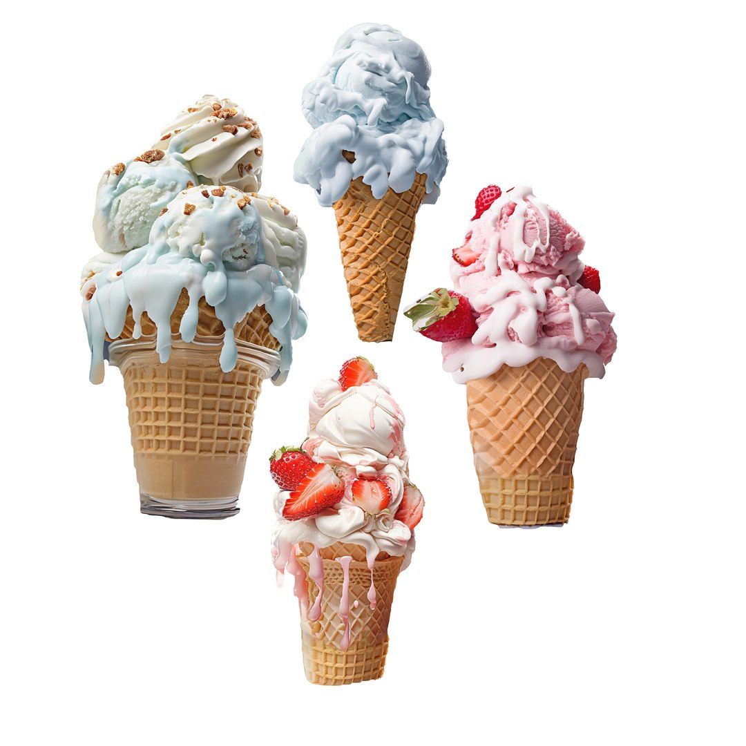 ICE-CREAM Mega Pack 16 Model - TurboSquid 2093898