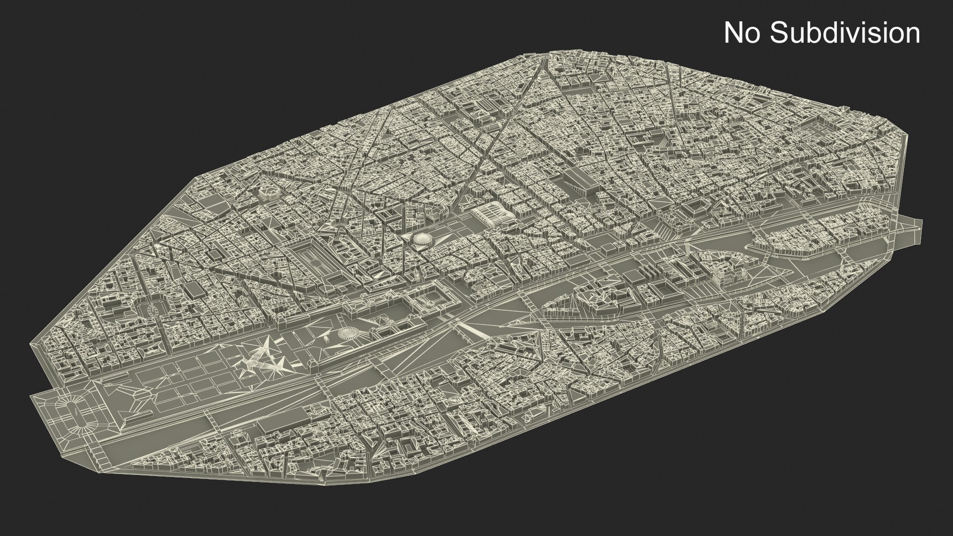Paris City Block Layout Model - TurboSquid 2402523