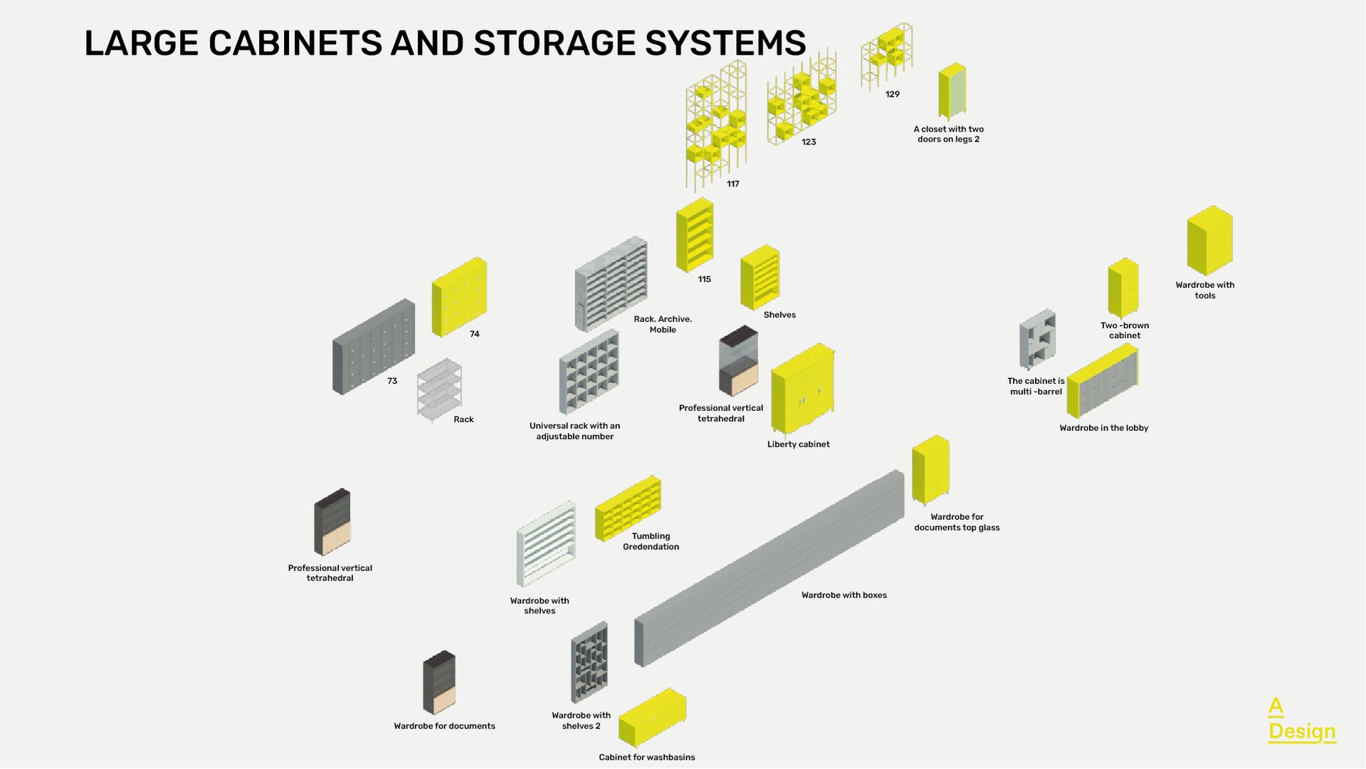 Cabinets and shelves model - TurboSquid 1919356