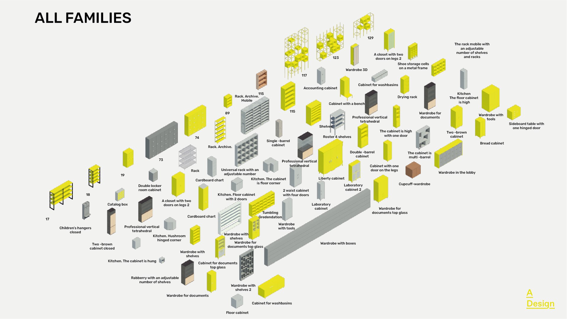Cabinets and shelves model - TurboSquid 1919356