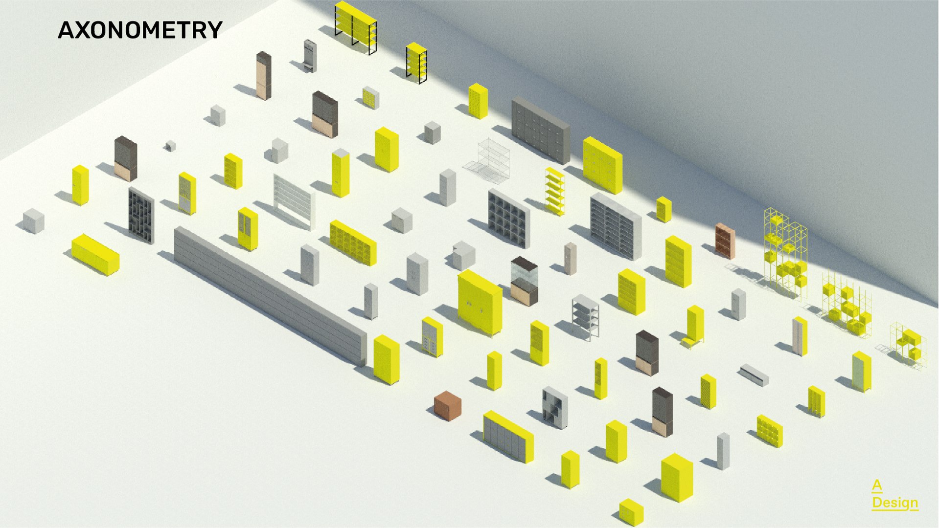 Cabinets and shelves model - TurboSquid 1919356