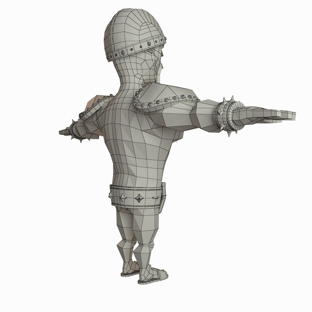 3D cartoon armored soldier rigged - TurboSquid 1204310