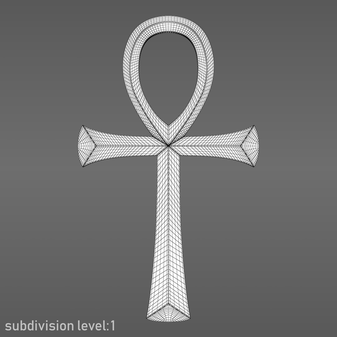 3d Model Ankh Symbol