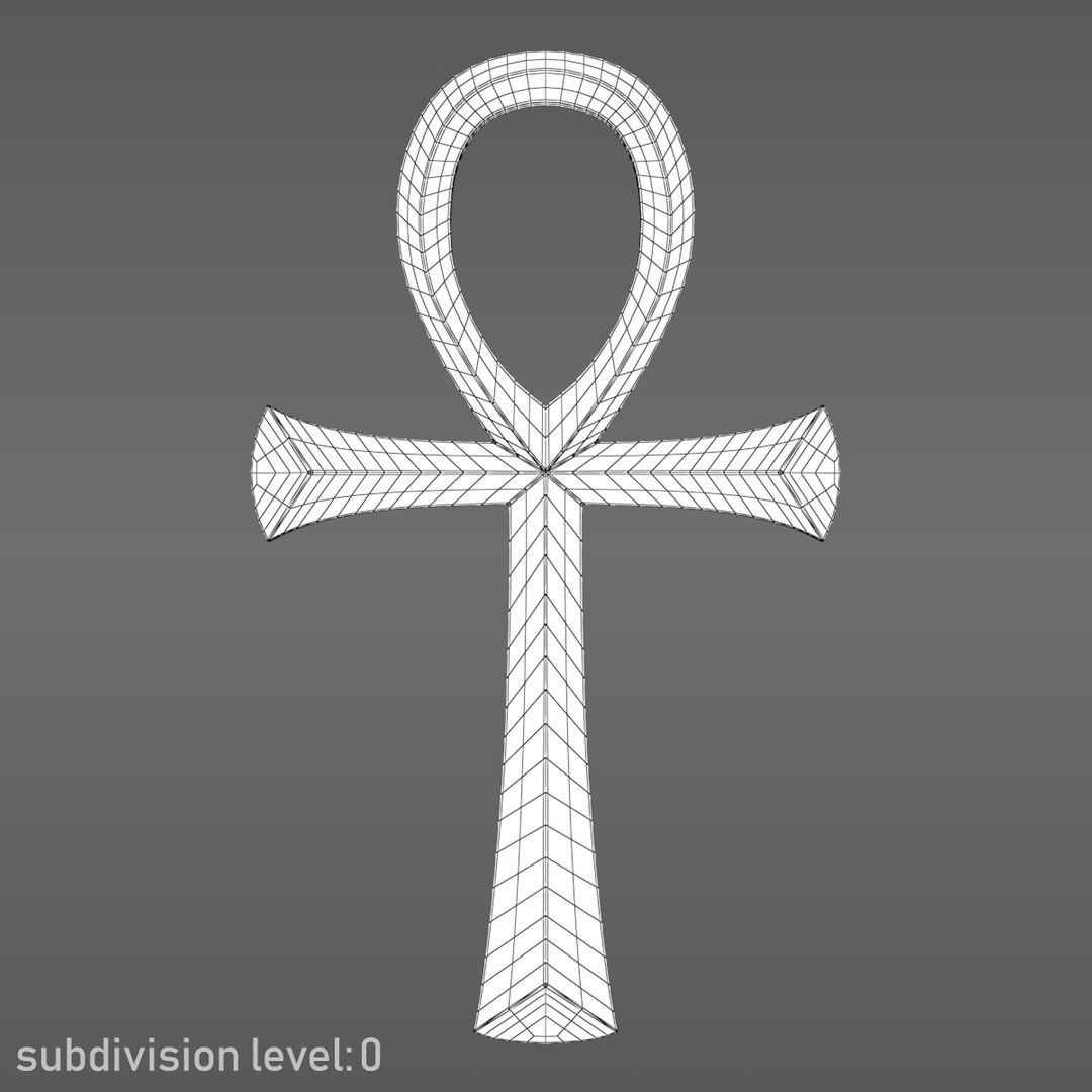 3d Model Ankh Symbol