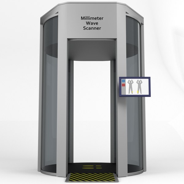 millimeter wave body scanner 3d model