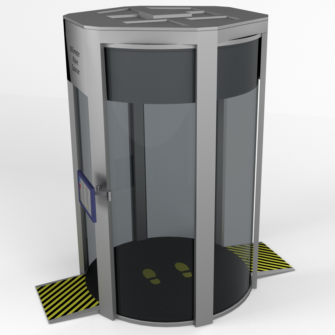 millimeter wave body scanner 3d model