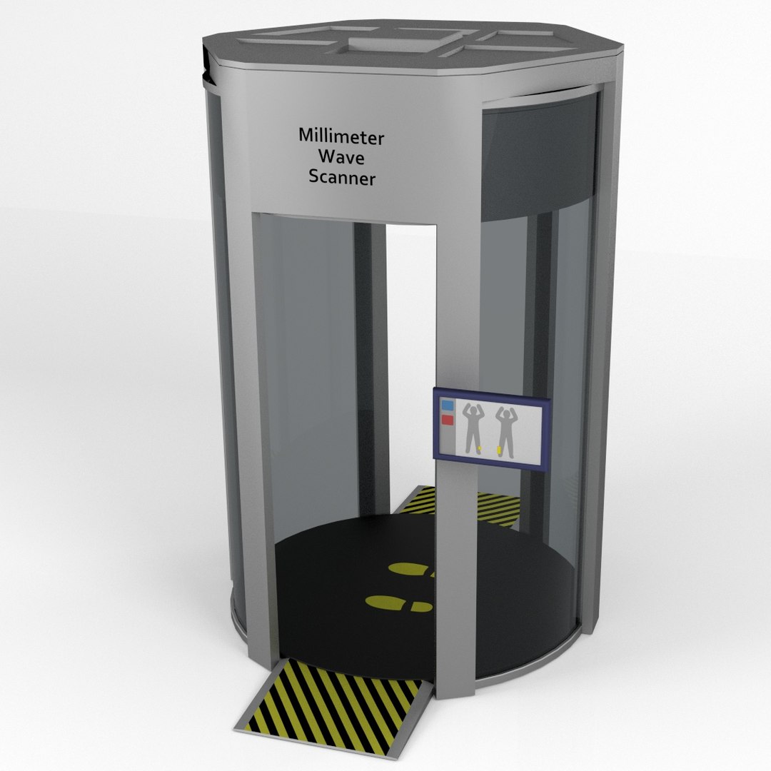 millimeter wave body scanner 3d model