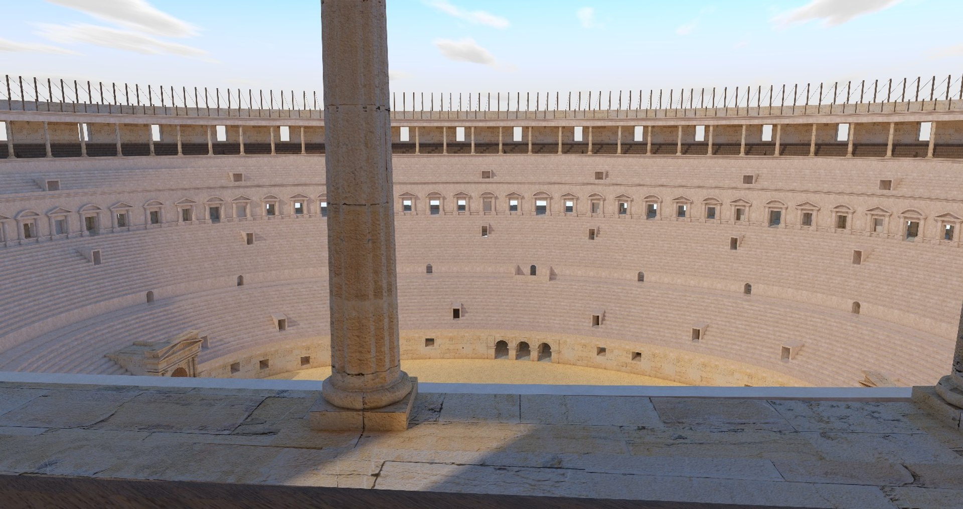 3D Architectural Reconstruction Of The Roman Colosseum - TurboSquid 2356600