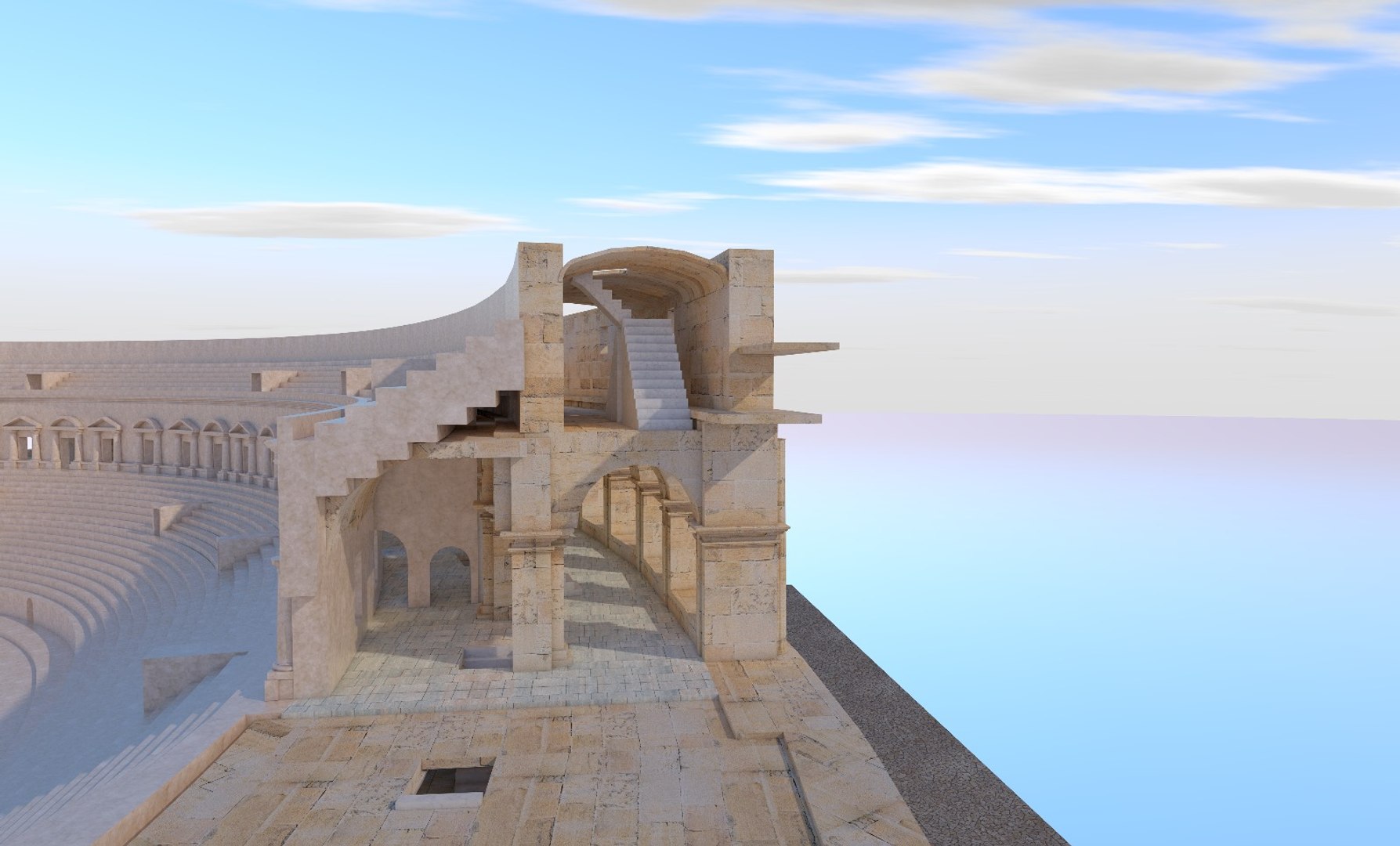 3D Architectural Reconstruction Of The Roman Colosseum - TurboSquid 2356600