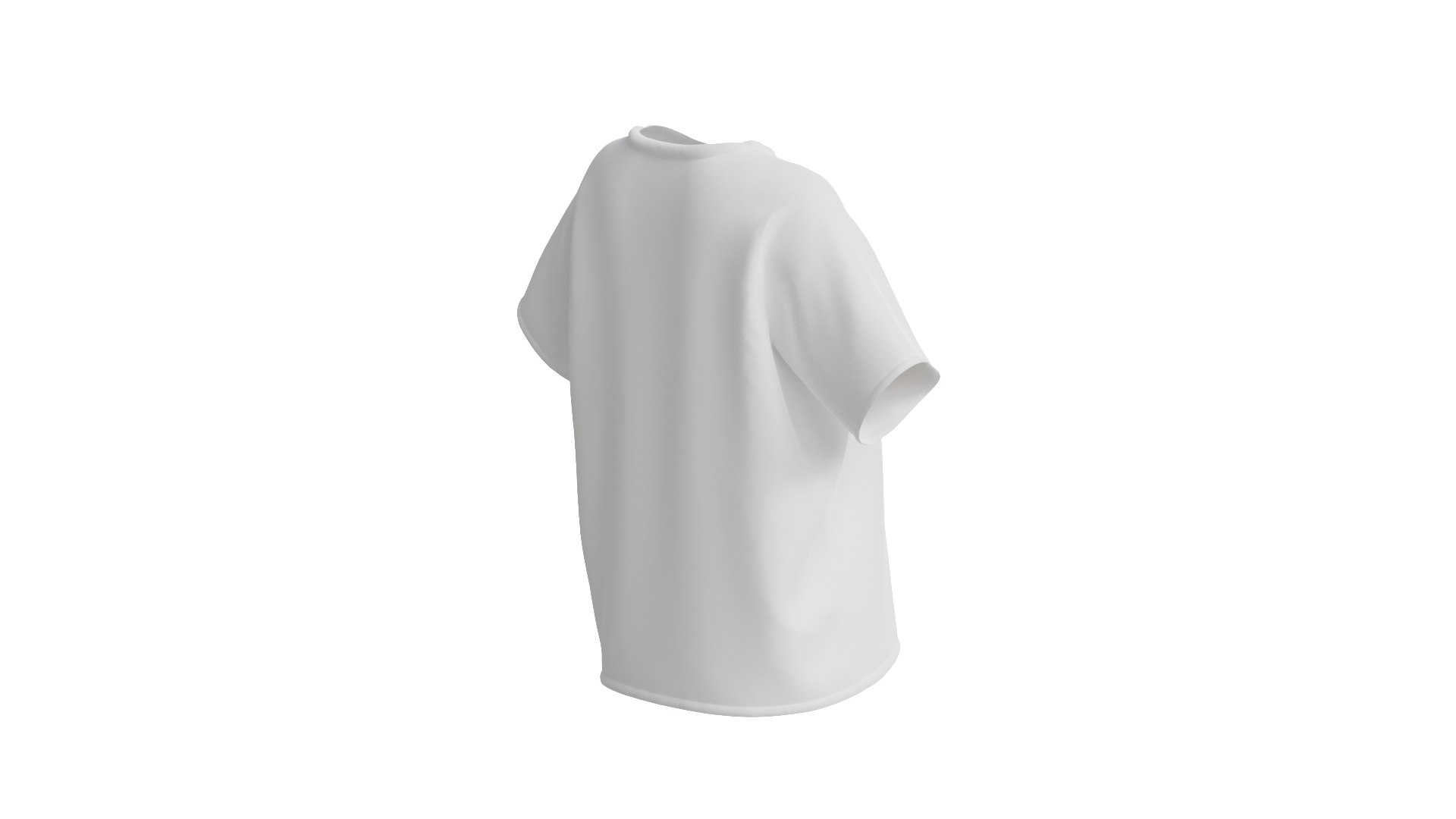 Free Basic Oversized Women T-shirt Model - TurboSquid 2132998