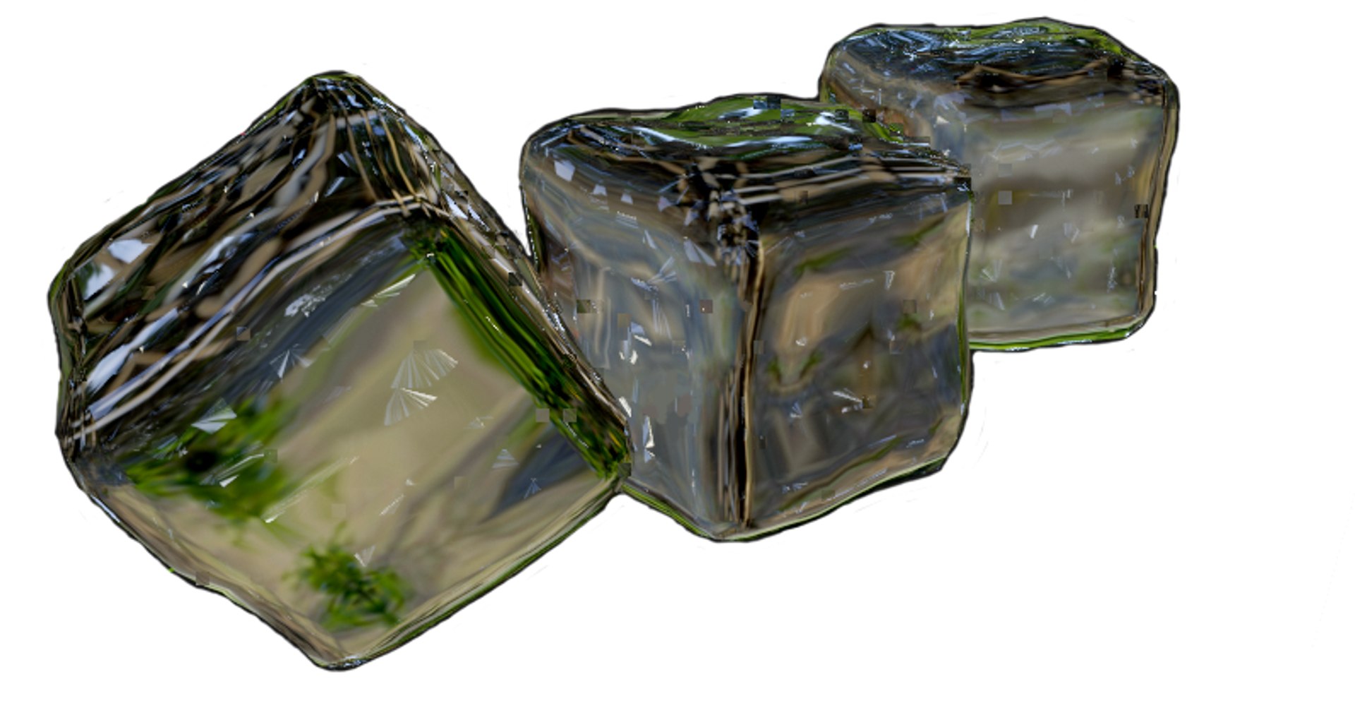 Ice Cubes 3D Model - TurboSquid 1855267