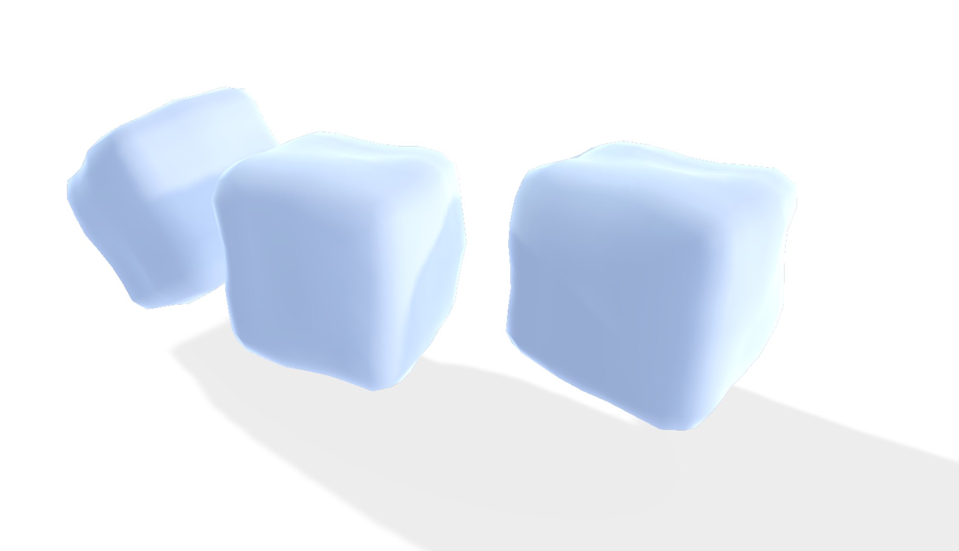 Ice Cubes 3D Model - TurboSquid 1855267