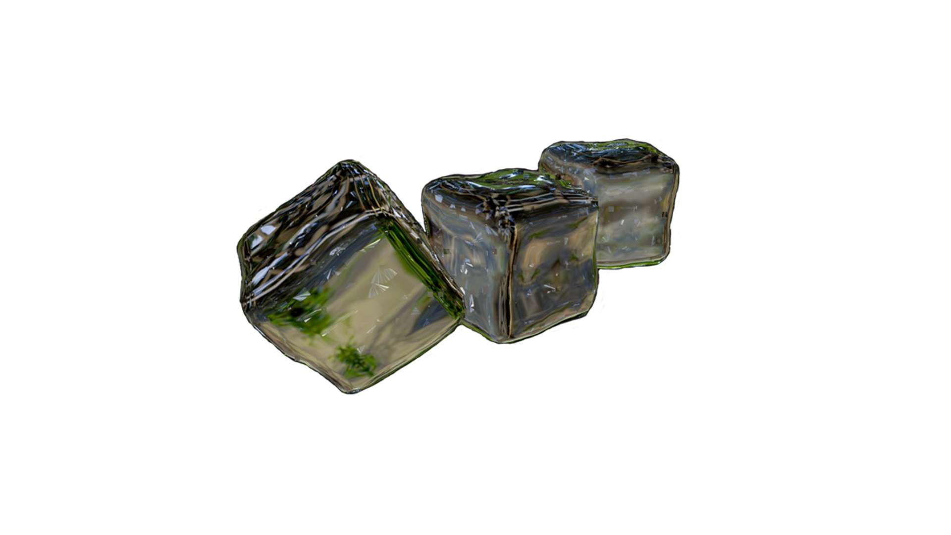 Ice Cubes 3D Model - TurboSquid 1855267