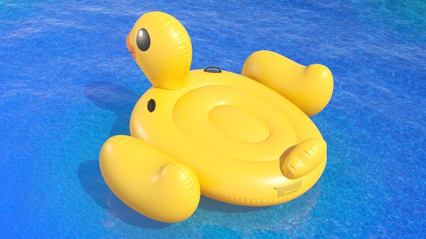 3D Intex mega yellow duck island - TurboSquid 1778099