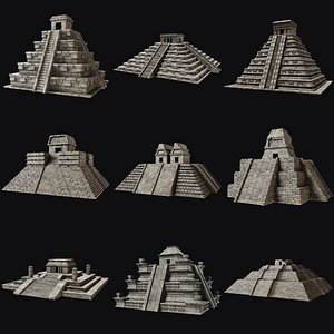 Aztec Pyramid Blueprints Aztec Maya Inca Pyramid Temple Collection