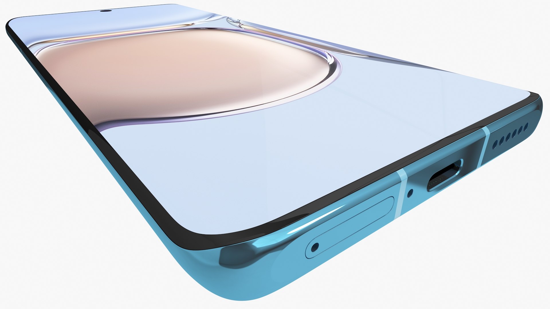 Huawei P50 Pro Blue 3D Model - TurboSquid 1845421