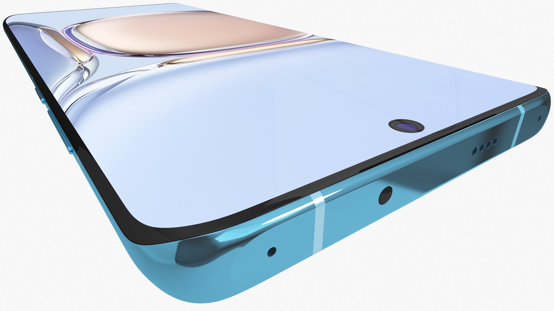 Huawei P50 Pro Blue 3D Model - TurboSquid 1845421