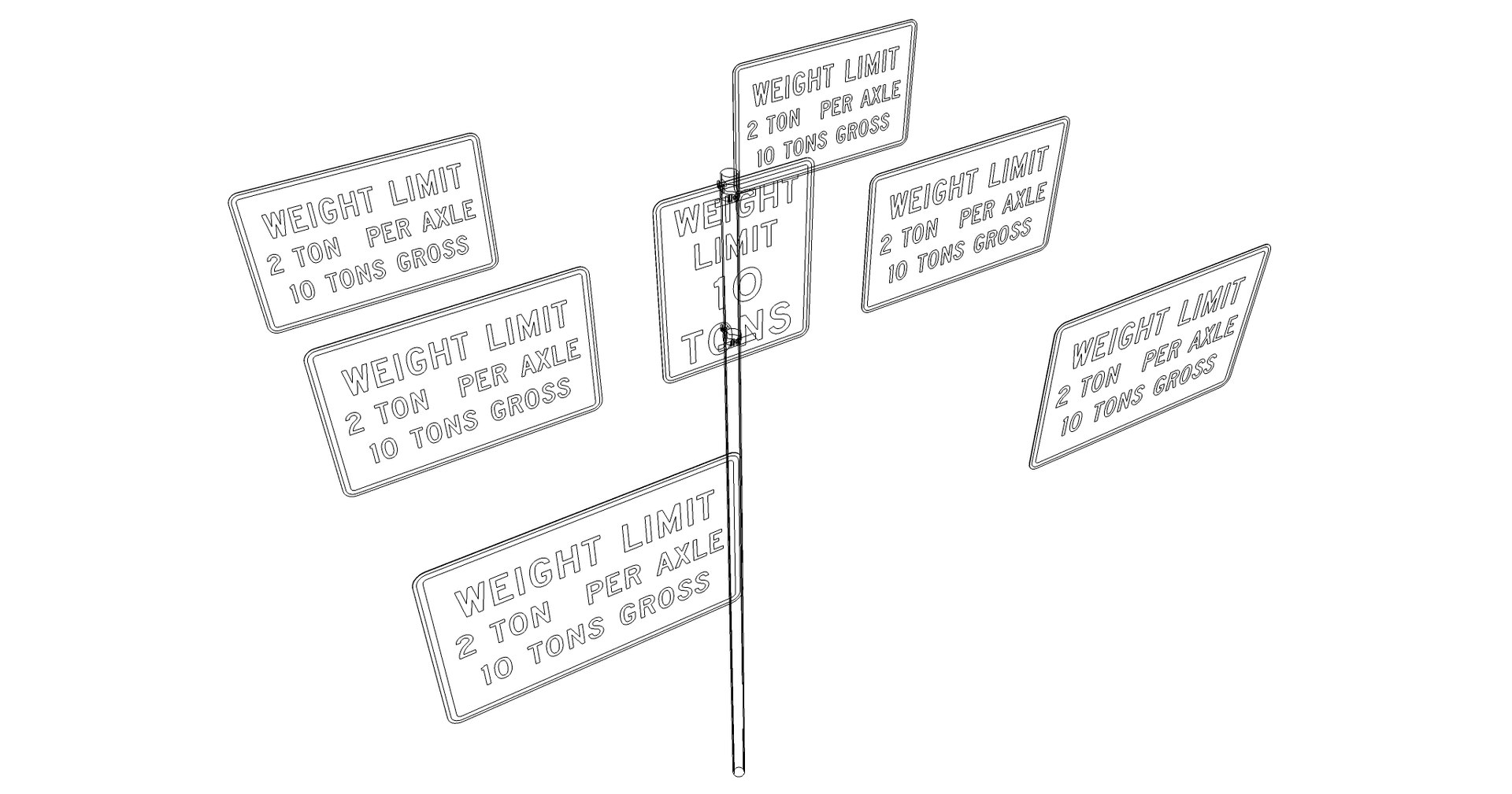 Road Sign - R12 3D Model - TurboSquid 1383192