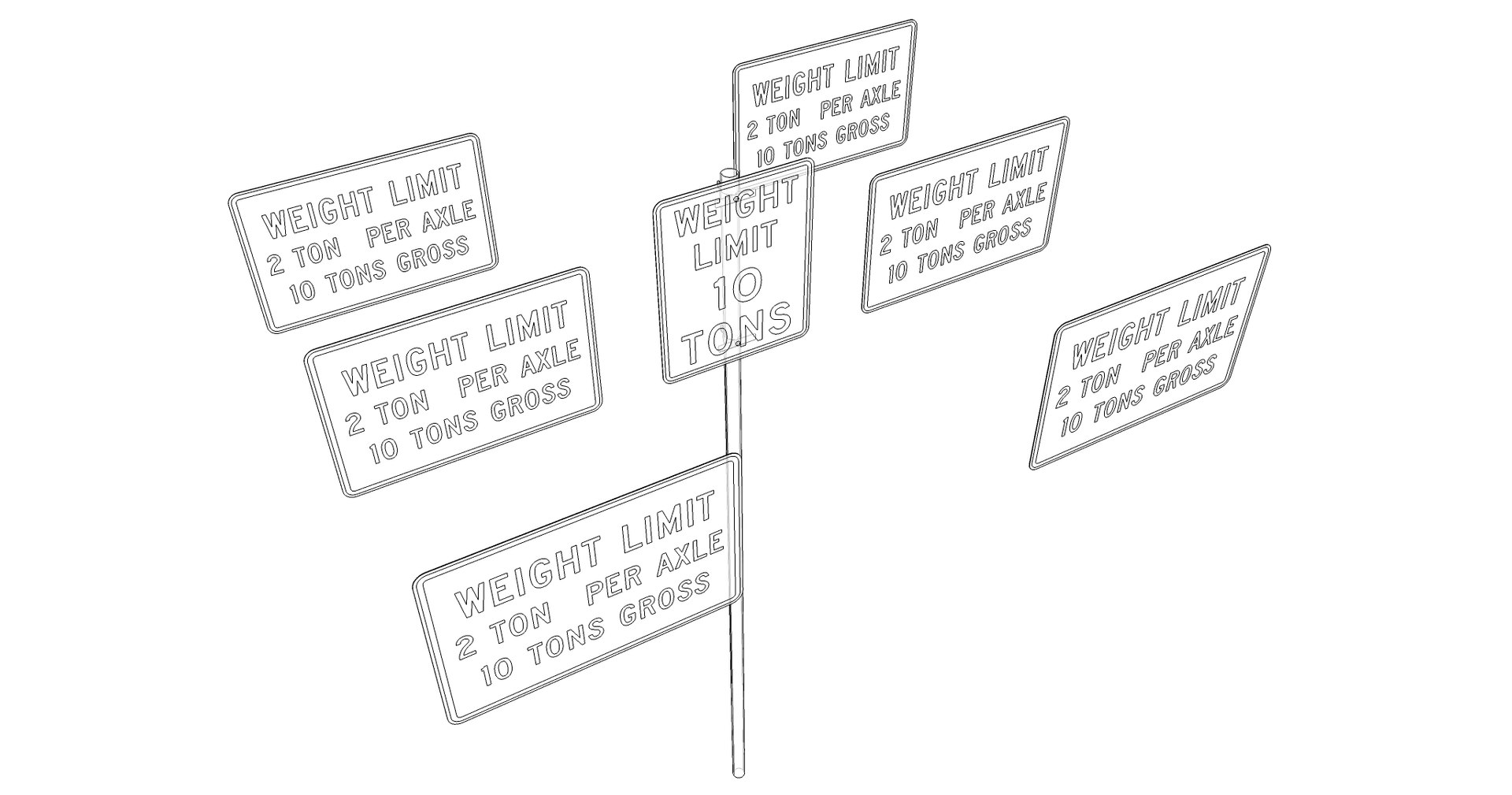 Road Sign - R12 3D Model - TurboSquid 1383192