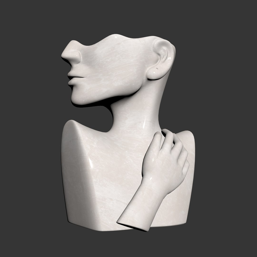 Human Face Art Vase 2 3D Model - TurboSquid 1819790