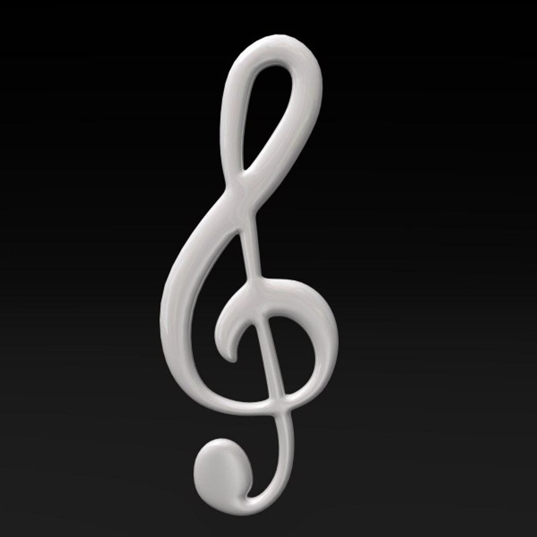 Clef Music 3d Model