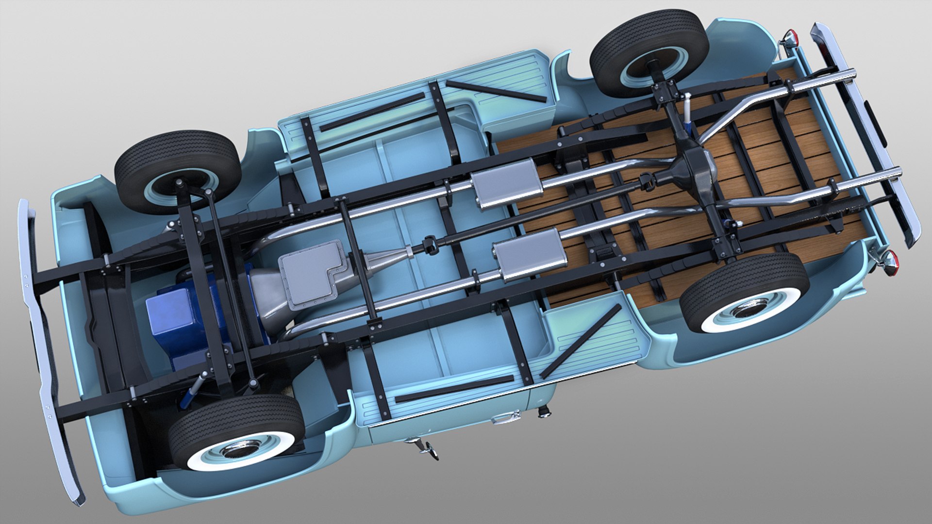 1956 f-100 big window model - TurboSquid 1354604