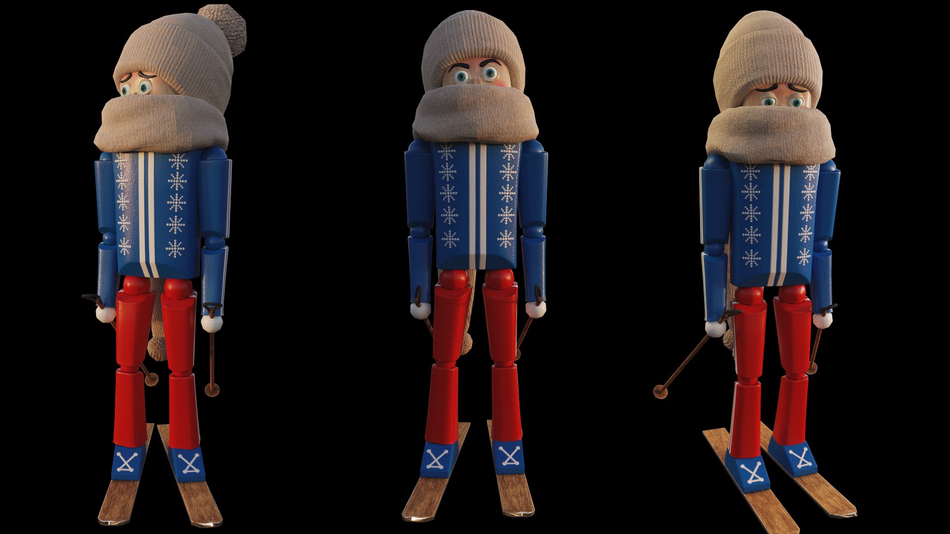 3D Skier Model - TurboSquid 2349797