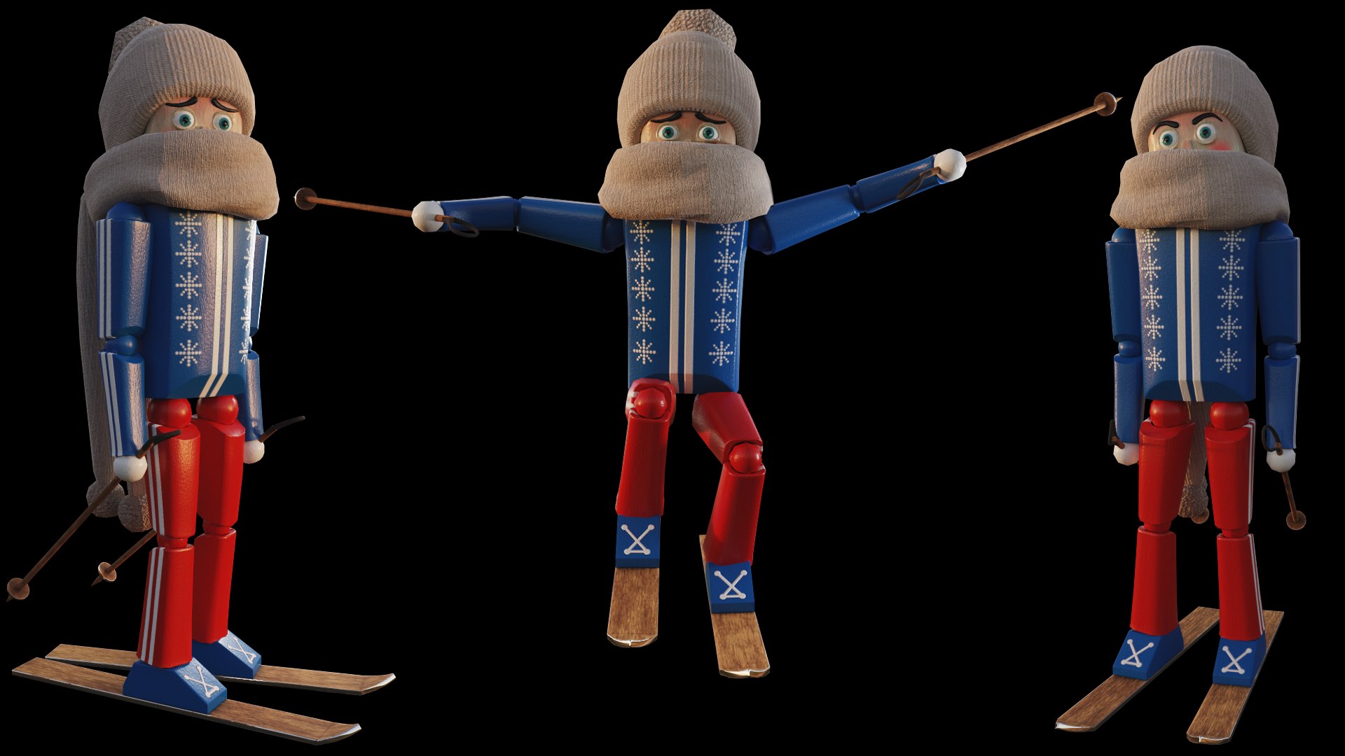 3D Skier Model - TurboSquid 2349797