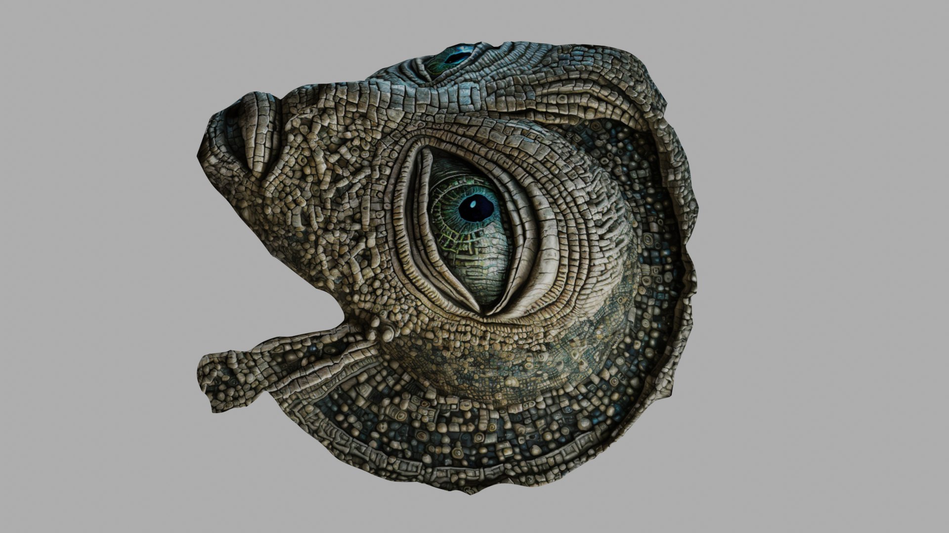 3D Alien Sea Space God Mosaic With Materials And Textures - TurboSquid ...