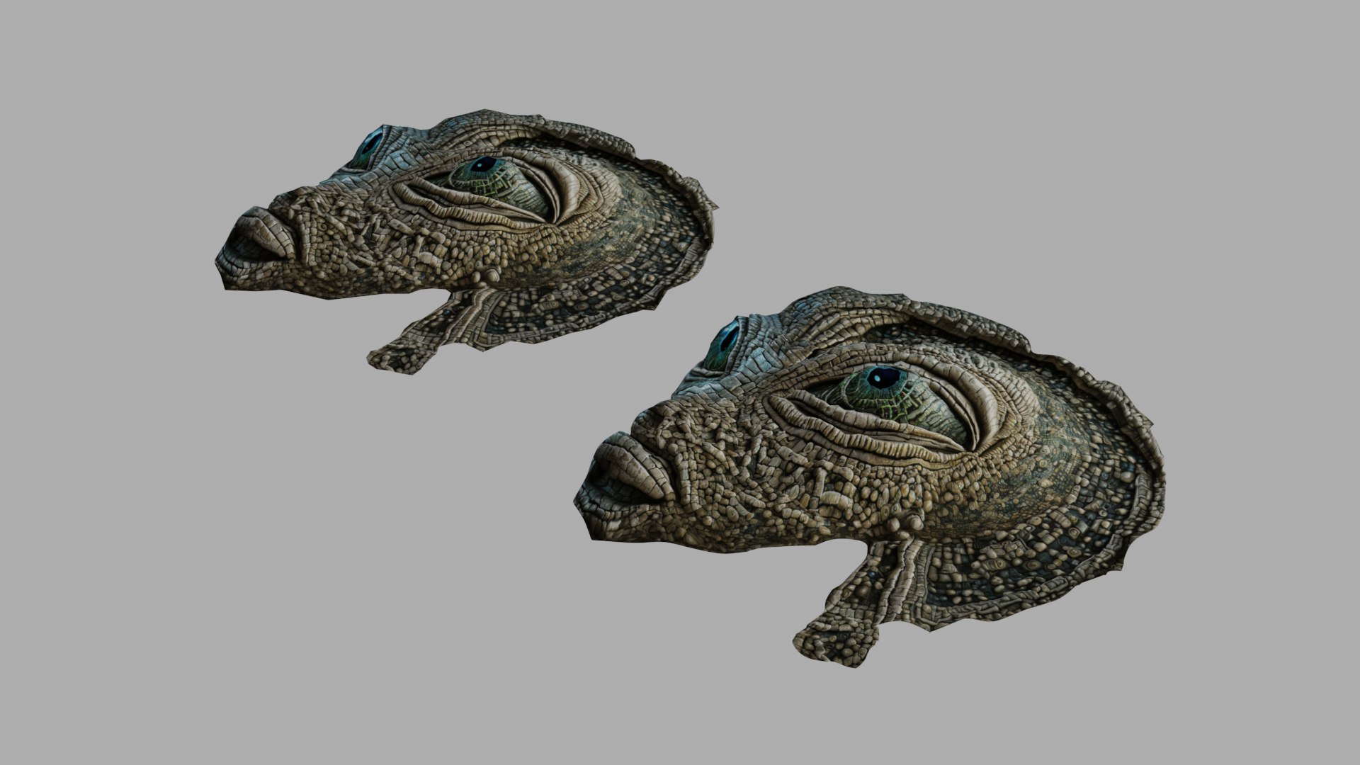3D Alien Sea Space God Mosaic With Materials And Textures - TurboSquid ...
