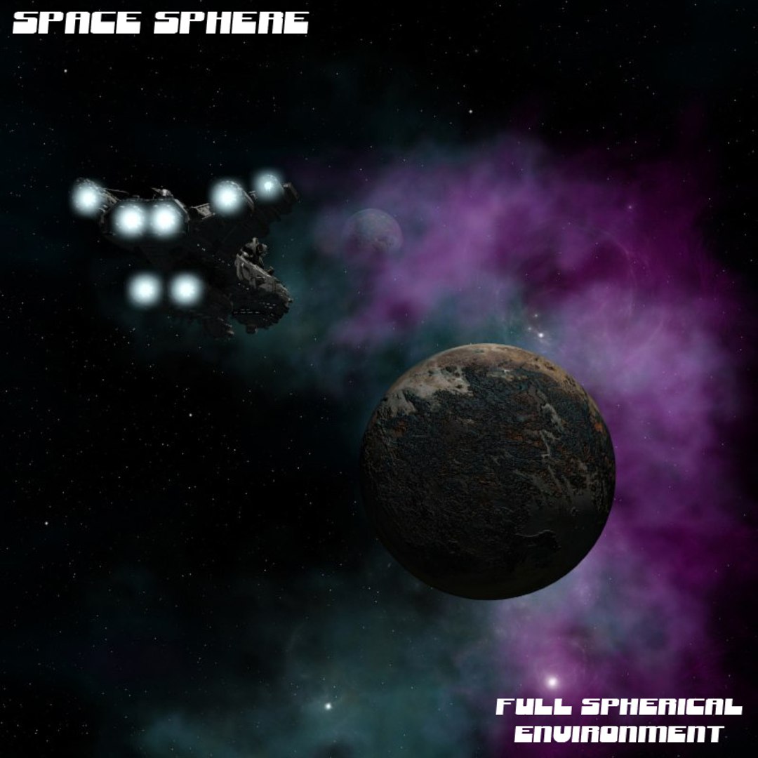 3d Model Sphere Background Spaceships