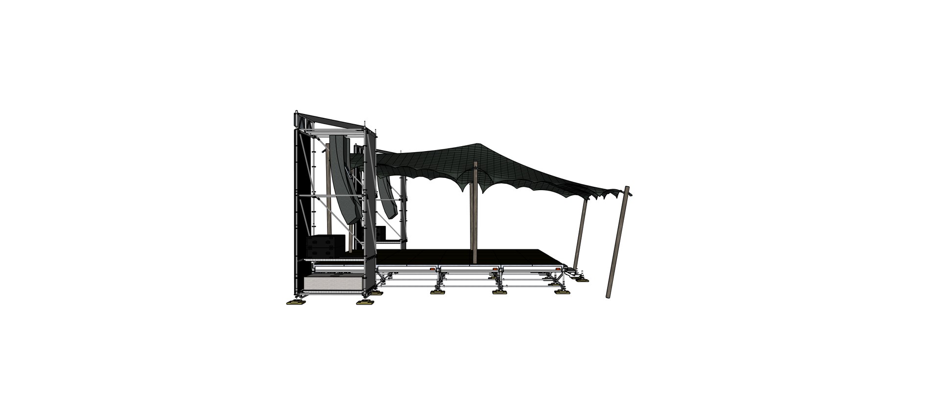 Stretch FX Stage 3D Model - TurboSquid 2301792