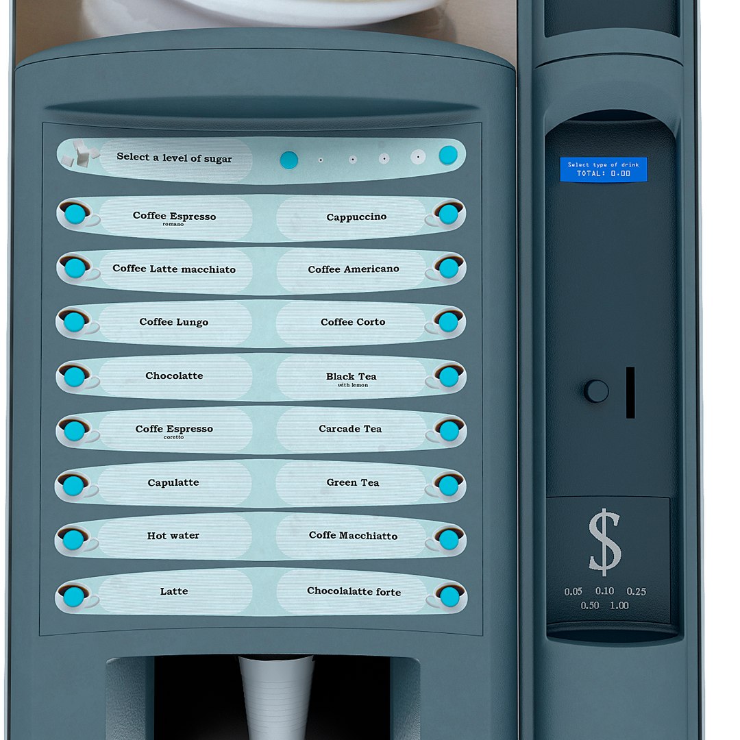 3ds max coffee vending machine v1